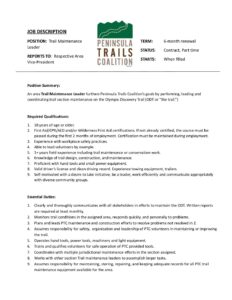 PTC.Trail.Maintenance.Leader - Olympic Discovery Trail